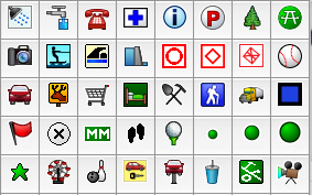 Garmin RoadTrip waypoint symbols - GPS technology and devices ...